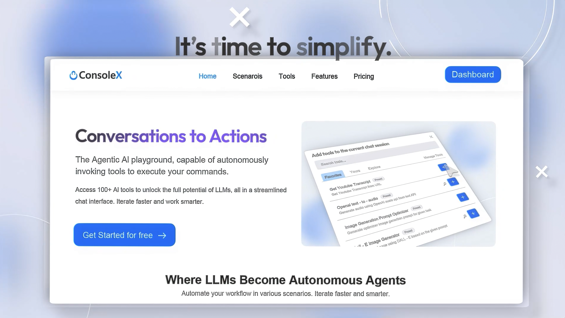 ConsoleX AI | Your Agentic AI Studio That Delivers